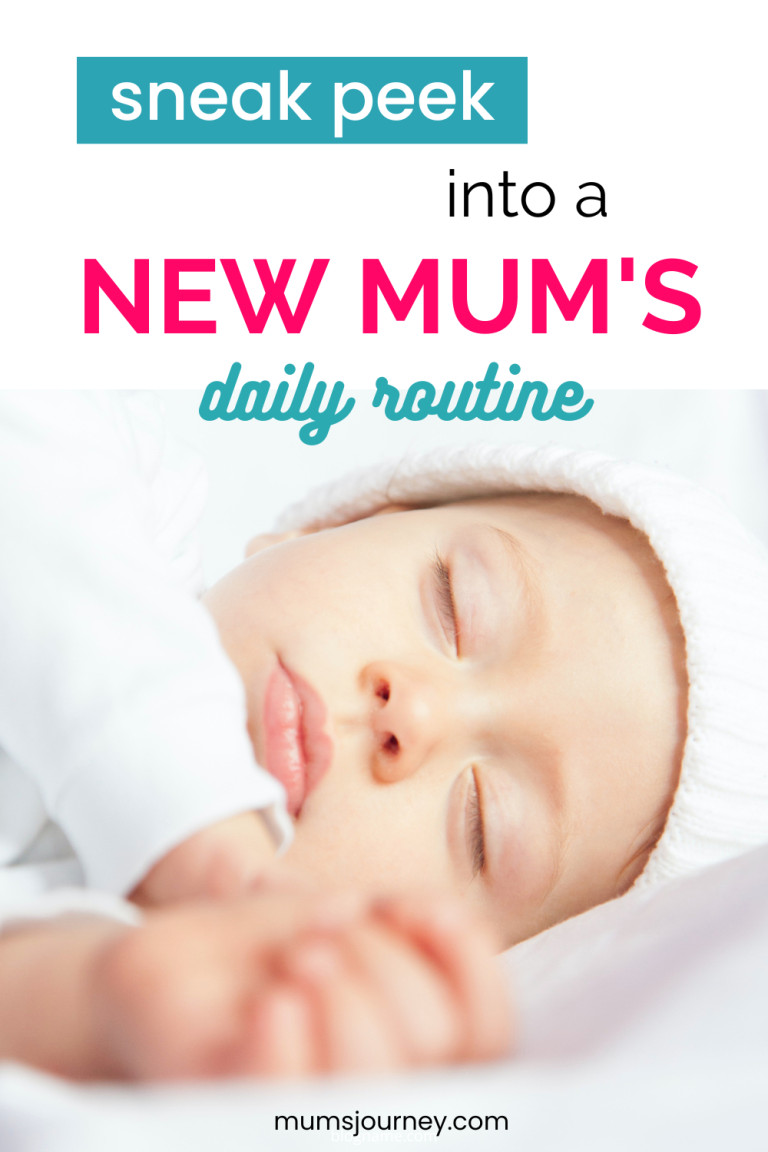 Sneak peek into a daily routine of a new mum